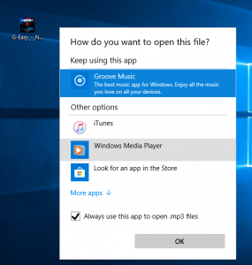 Make Windows Media Player Your Default Player in Windows 10