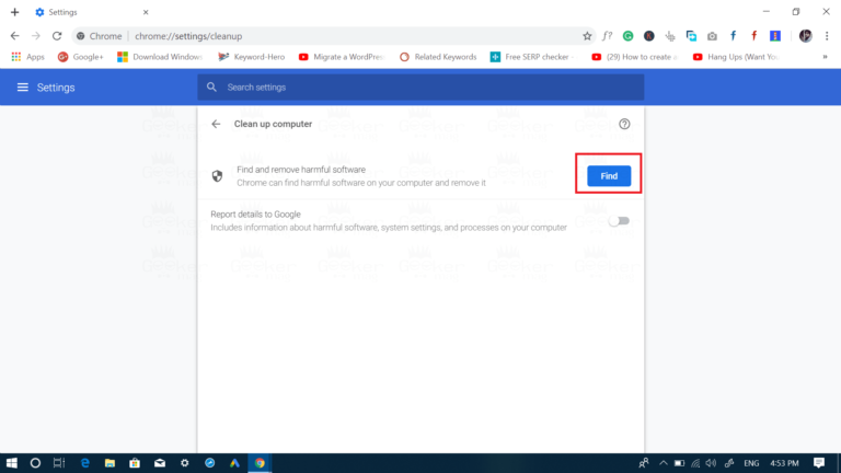 How to Start and Run Cleanup Tool Within Google Chrome