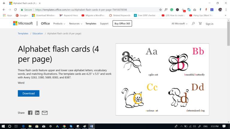 How to Make Flashcards and its Templates on Microsoft Word