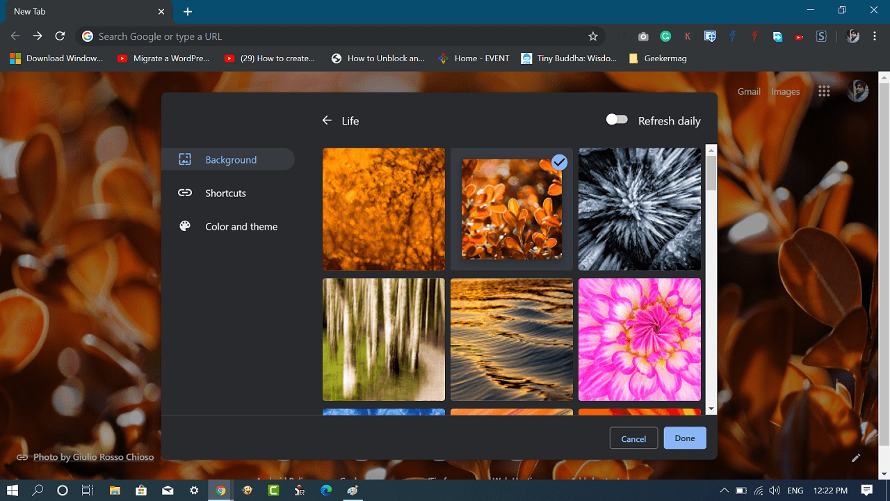 How to Use New Tab Page in Chrome V2 New Customize Menu