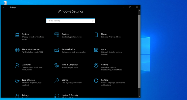 Hidden Options to Reset Settings app in Windows 10