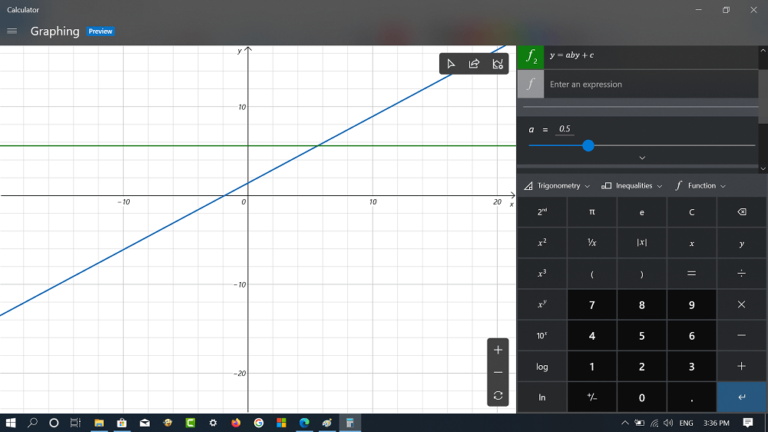 Calculator app v10.2003.0.0 gets Graphing mode. for Windows 10