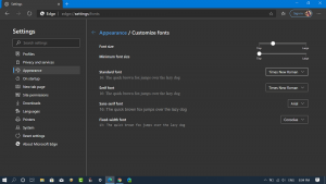 Change Your Font Size and Font Style in Microsoft Edge Chromium - How to