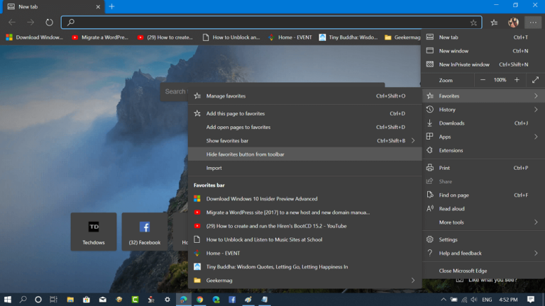 How to Show/Hide Favorites Bar and Favorite Button in Microsoft Edge How to Show/Hide Favorites Bar and Favorite Button in Microsoft Edge