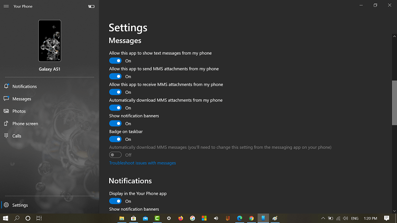 How to Link Android Phone to Windows 10 PC using Your Phone App