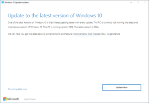 Windows 10 Update Assistant: Upgrade to Windows 10 Version 2004