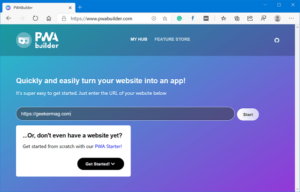 Create Your Site PWA and Upload it to Microsoft Store