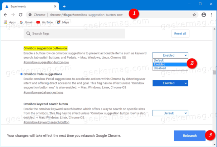 How to Enable Chrome Actions in Google Chrome 87
