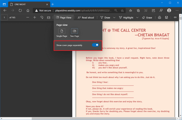How to Enable Two-Page View for PDFs in Microsoft Edge
