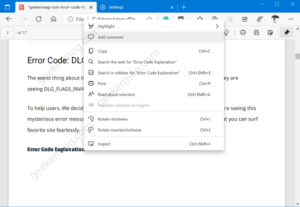 How to Add Text Comments in PDF document in Microsoft Edge