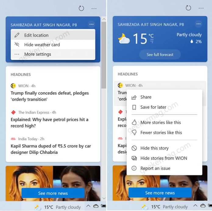 How to Show/Hide News and Interest icon on Windows 10 Taskbar
