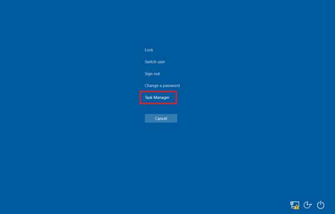 Shortcuts to Open Task Manager in Windows 10