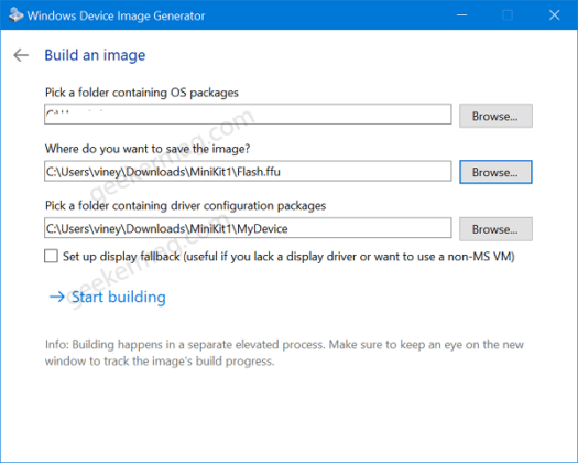 Use Device Image Generator for Creating Windows 10X images