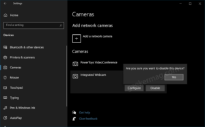 How to Manage Camera Settings using Windows 10 Settings app