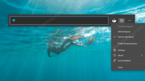 How to Show Edge Web Widget in Windows 10 Taskbar