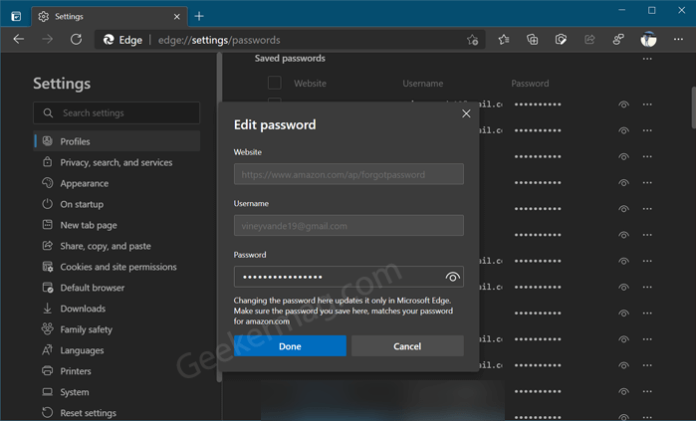 How to Find, Manage and View Saved Passwords in Microsoft Edge