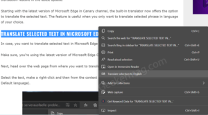 How to Translate Web Page in Microsoft Edge using Translation Feature