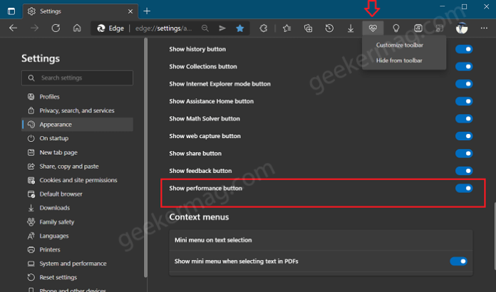 How Do I Turn On/OFF Enable Efficiency Mode in Microsoft Edge