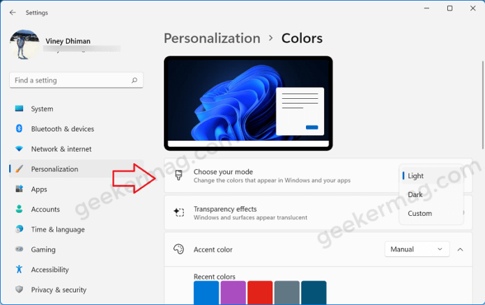 3 Ways to Enable Dark Theme or Mode in Windows 11