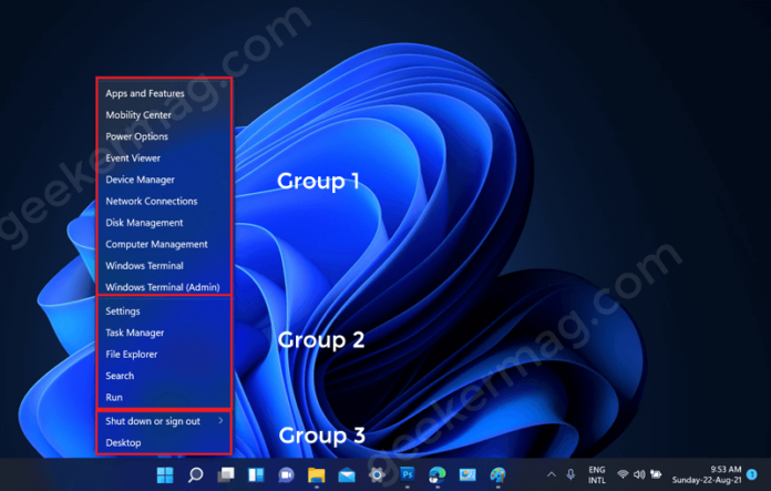 How to Rename Shortcuts Of WinX + X Quick Link Menu in Windows 11