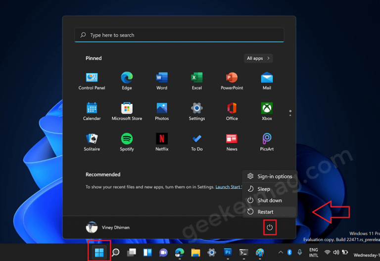 Fix - Start menu not working in Windows 11
