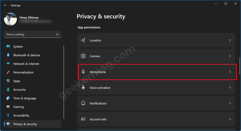 How to Allow Desktop Apps to Use Microphone in Windows 11
