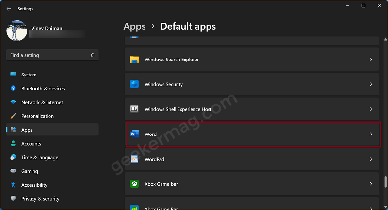 How To Set Microsoft Word Excel As Default In Windows 11