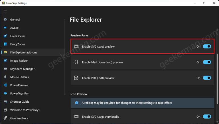 How to Enable SVG Thumbnail Preview in Windows 11 File Explorer