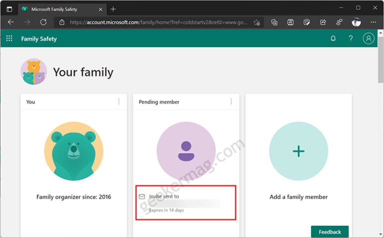 How to Add or Remove Family Member Account in Windows 11 PC