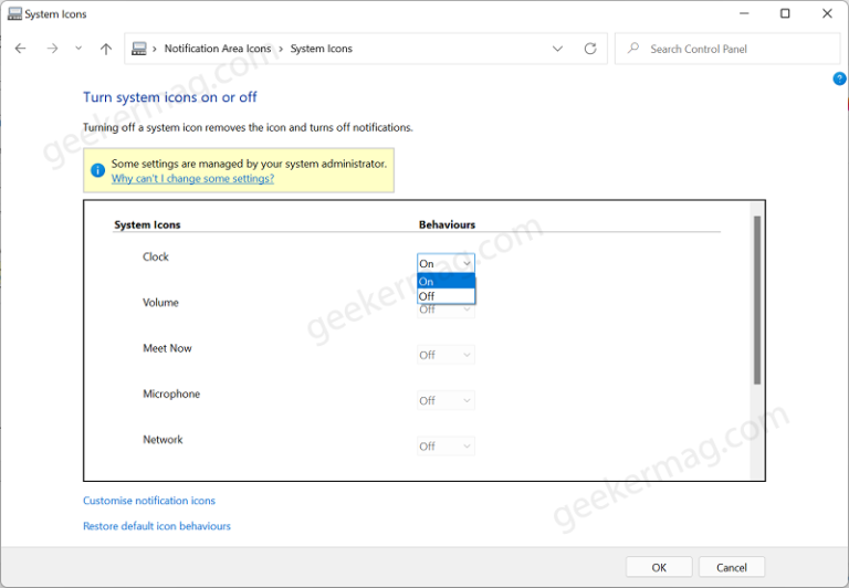 Fix - Clock and Date Missing in Taskbar after Upgrading to Windows 11