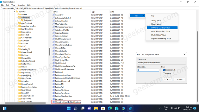 How To Enable Or Disable Sync Provider Notifications In Windows 11 File Explorer