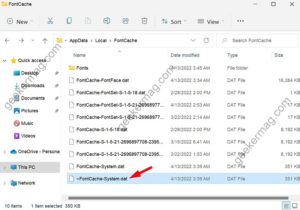 How to Delete Font Cache & Rebuild Again in Windows 11