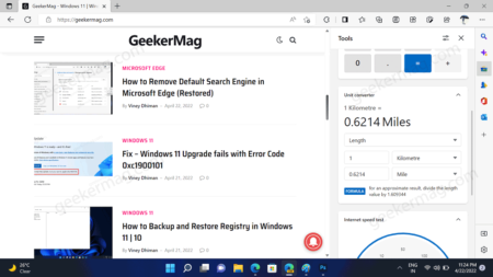 Microsoft Edge gets New Sidebar for Apps