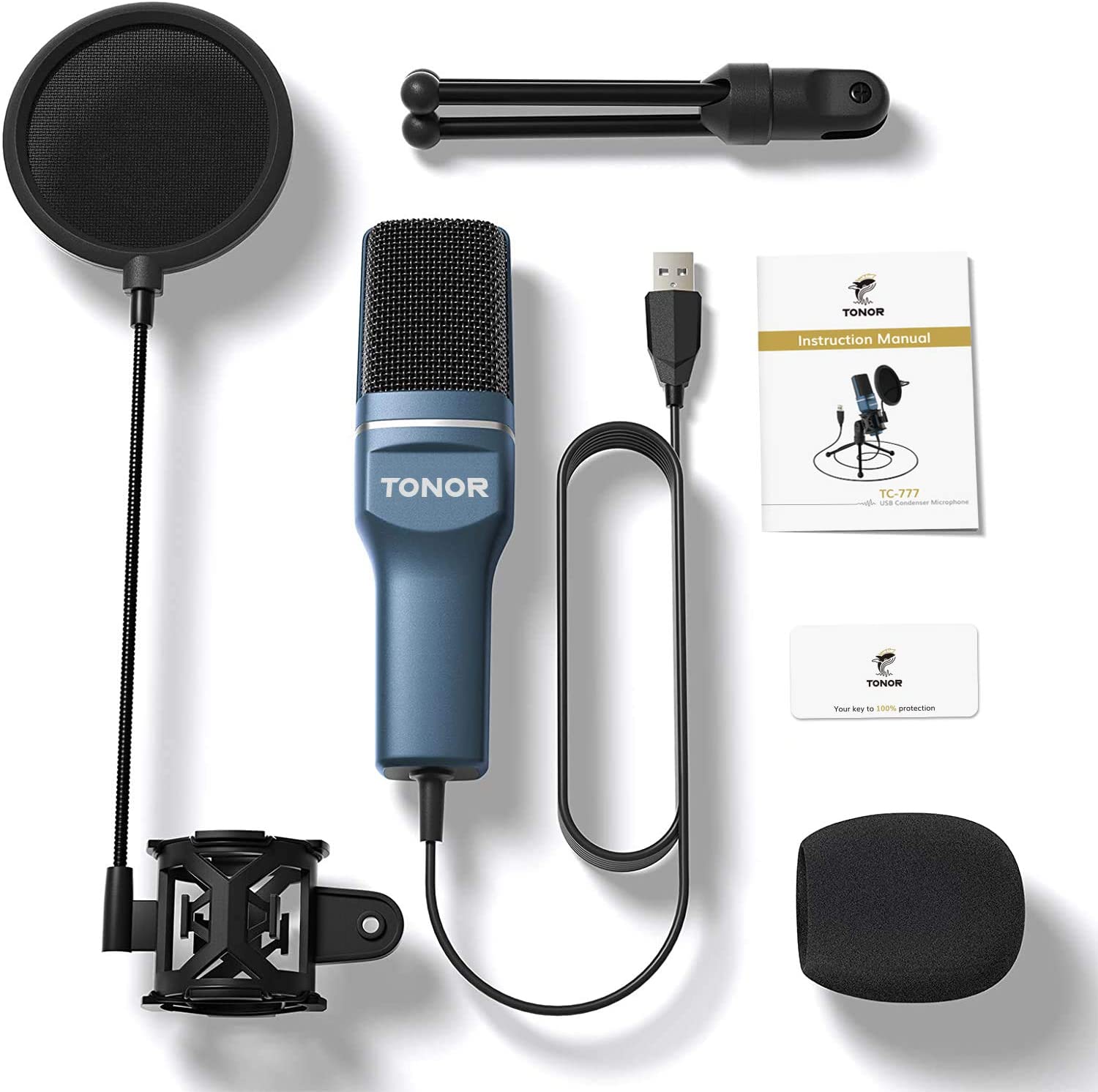 Tonor TC-777 A USB Plug n Play Microphone for Singing & Live Game Streaming