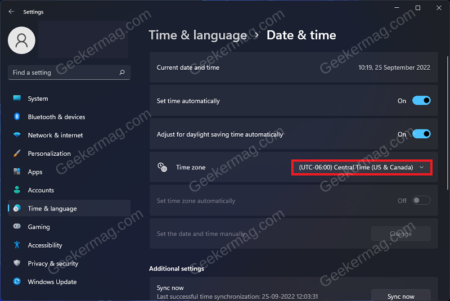 Adjust For Daylight Saving Time Automatically Is Grayed Out In Windows 11