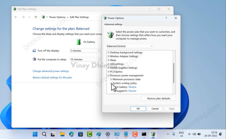 Fix - System Cooling Policy in Windows 11/10 is Missing