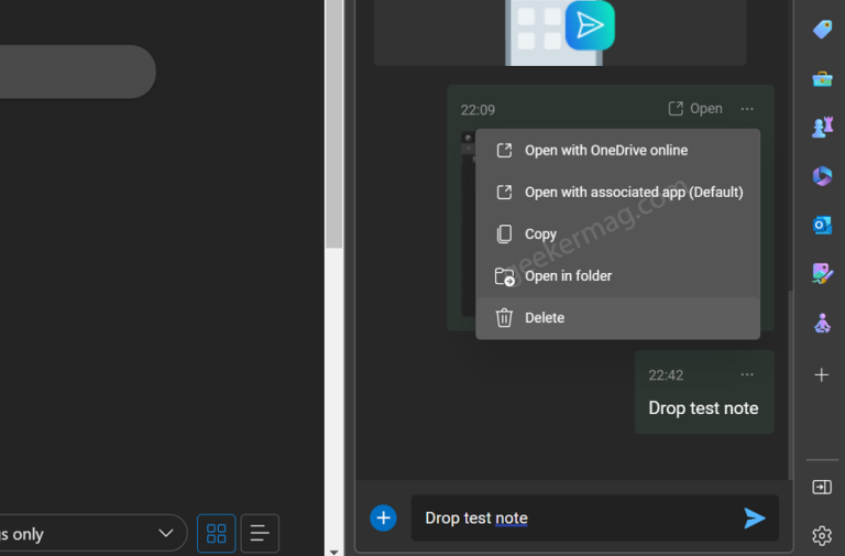 How to Enable & Use Microsoft Edge Drop Feature to Send Files