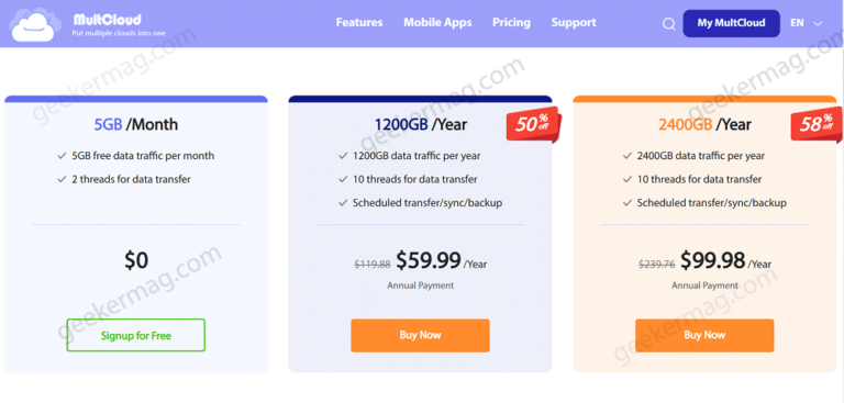 Multcloud: Best Free Multiple Cloud Storage Manager 2023