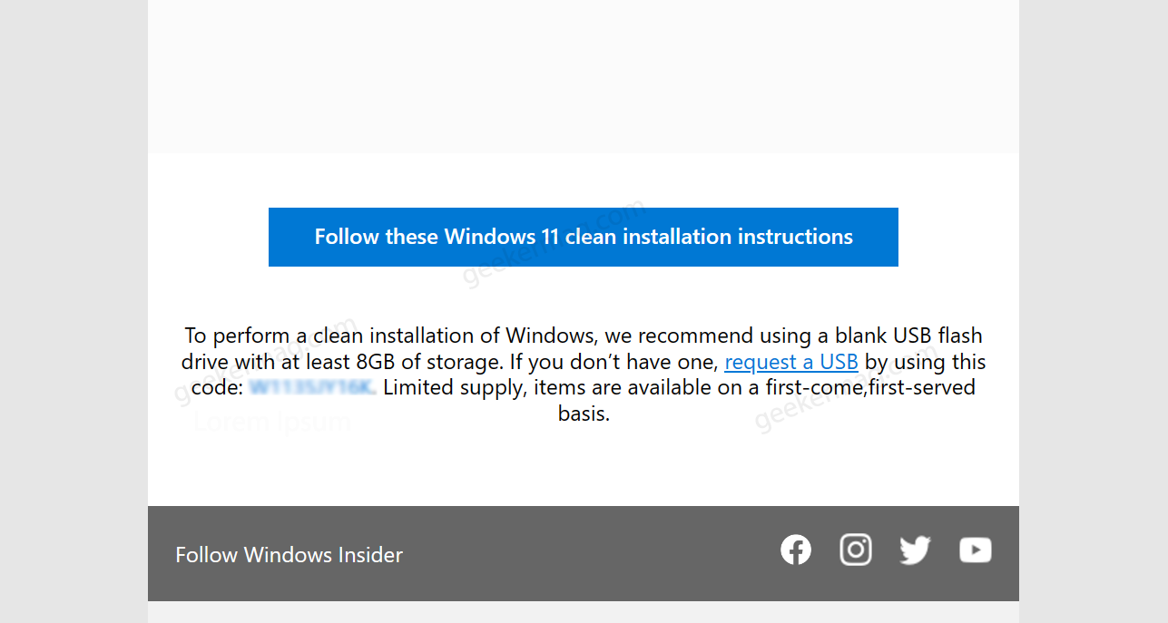 How to Get Microsoft giving Free USB Drives to Windows Insider