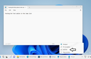 How to Enable End Task option to Close Apps from Taskbar in Windows 11 - 23466