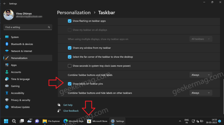 How to Enable & Set Taskbar Icons to Never Combine in Windows 11 23466