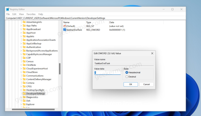 How to Enable End Task option to Close Apps from Taskbar in Windows 11 ...