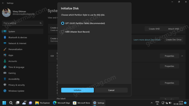 How to Create Virtual Drive (VHD, VHDX) from Windows 11 Settings App