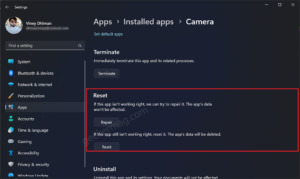 Fix - Can't Start Camera Error Code 0xA00F429F in Windows 11/10